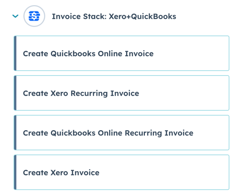 Create Xero invoices from HubSpot workflows | Invoice Stack
